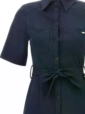 KAOS Belted Shirt Dress - Blue