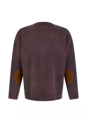 FOUND Jacquard-pattern Horse Cardigan - Brown