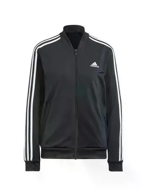 Adidas Stripe-detail Zip-fastening Tracksuit - Black