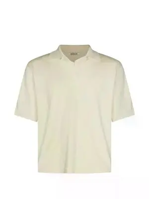 Auralee Short-sleeve Polo-collar T-shirt
