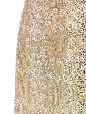Ermanno Scervino Crystal-embellished Lace Midi Dress