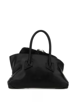 Attico La Passeggiata Mini Leather Tote Bag - Black
