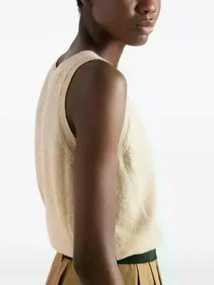 Prada Cashmere Tank Top - Neutrals