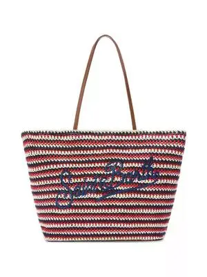 MC2 SAINT BARTH Striped Crochet Tote