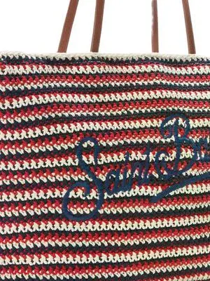 MC2 SAINT BARTH Striped Crochet Tote