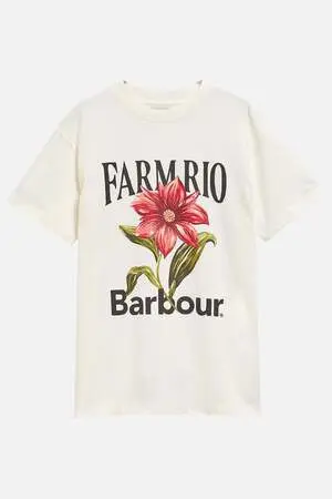 Barbour X Farm Rio Wildflower T-shirt - Beige