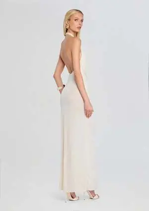 SEROYA Kayla Maxi Dress - Eggshell