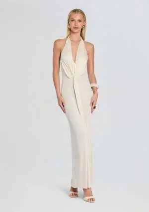 SEROYA Kayla Maxi Dress - Eggshell