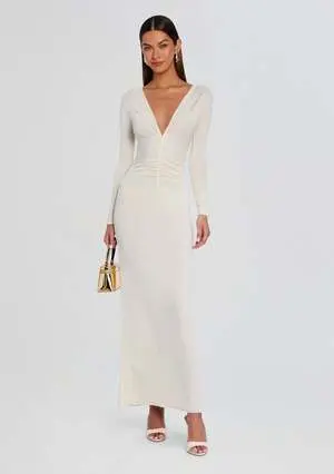 SEROYA Maxi Dress - Eggshell