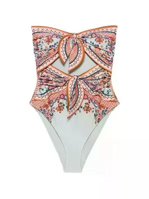 Zimmermann Aster Swimsuit Blue