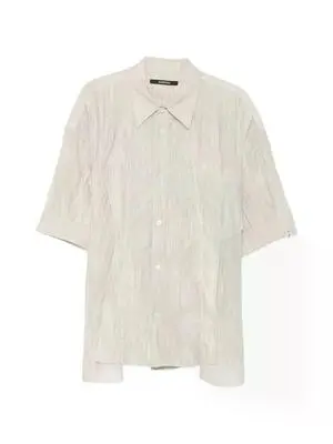 SONGZIO Polyptych Crinkled Texture Shirt