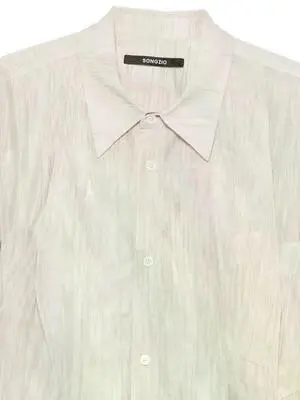 SONGZIO Polyptych Crinkled Texture Shirt