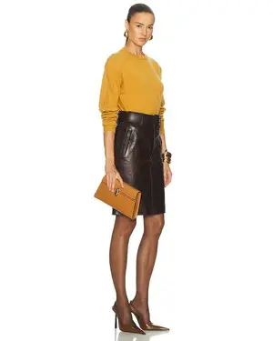 Savette Symmetry Shoulder Bag - Saddle
