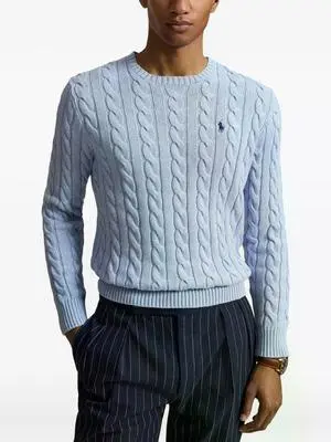 Polo Ralph Lauren Signature Polo Pony Motif Sweater - Blue