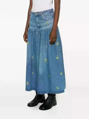 GANNI Floral-print Maxi Skirt