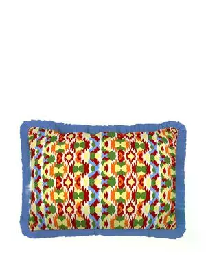 LISA CORTI Taquikat Cotton Cushion Cover - Brown