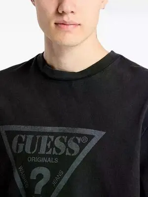 Guess Logo-print Washed T-shirt