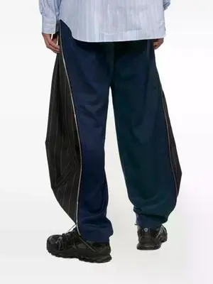 Comme Des Garçons Side-opening Trousers - Blue