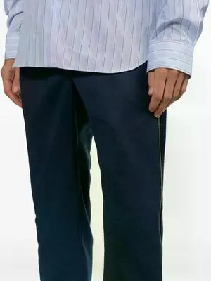 Comme Des Garçons Side-opening Trousers - Blue