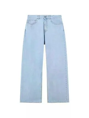Palm Angels Light Wide-leg Five-pocket Jeans - Blue
