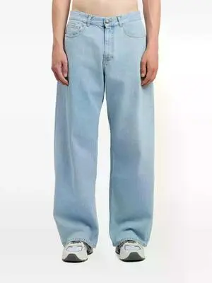 Palm Angels Light Wide-leg Five-pocket Jeans