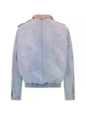 Marni Epaulette-detail Zip-up Jacket - Blue