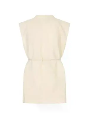 Fabiana Filippi Belted Sleeveless Jacket
