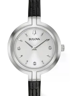 Bulova Rhapsody 30mm Diamond Watch - Silver