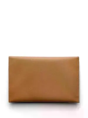 Prada Saffiano Leather Envelope Clutch - Neutrals