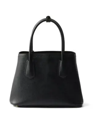 Prada Small Saffiano Leather Double Bag - Black