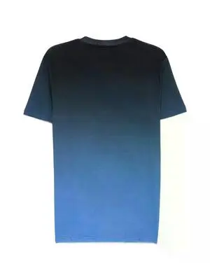 Moschino Palm-print Ombré T-shirt - Blue