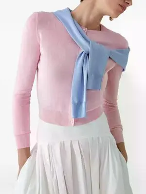 Carolina Herrera Button-up Cropped Cardigan