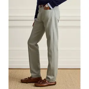 Ralph Lauren Straight Fit Cotton-linen Jean - Light Grey