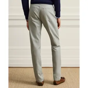 Ralph Lauren Straight Fit Cotton-linen Jean - Light Grey