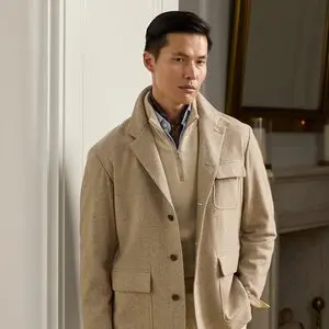 Ralph Lauren Hand-tailored Textured Staples Jacket