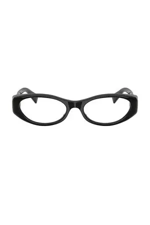 Miu Miu Oval Optical Eyeglasses - Black