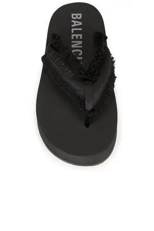 Balenciaga Jet Lag Thong Micro Sandal - Black