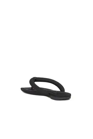 Alexander Wang Jenna Tubular Flat Thong Sandal - Black