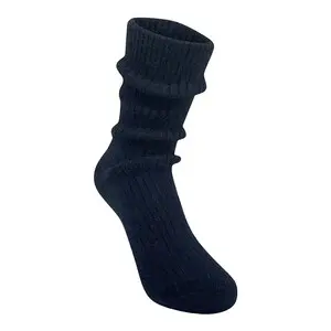 HIGH HEEL JUNGLE BY KATHRYN EISMAN Cashmere Ribbed Socks - Black