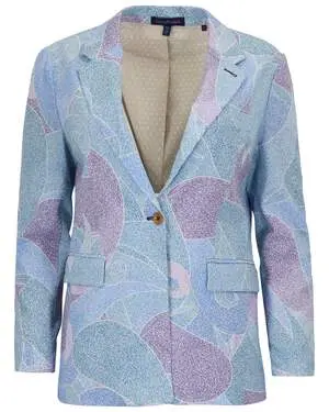 LORDS OF HARLECH Julia Tailored Blazer - Blue