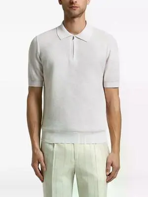 Peserico Zip-fastening Short-sleeve Polo Shirt