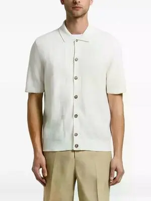 Peserico Ribbed-knit Short-sleeve Shirt