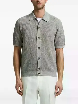 Peserico Waffle-knit Short-sleeve Shirt
