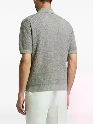 Peserico Waffle-knit Short-sleeve Shirt