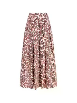 Proenza Schouler White Label Nessa Zebra-print Maxi Skirt