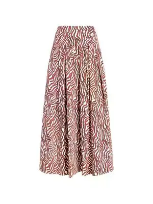 Proenza Schouler White Label Nessa Zebra-print Maxi Skirt - Neutrals