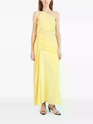 Proenza Schouler Sirena Crinkled One-shoulder Maxi Dress - Yellow