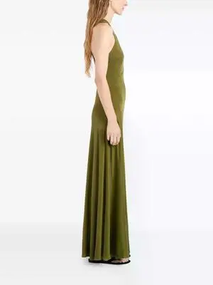Proenza Schouler Naia V-neck Maxi Dress - Green