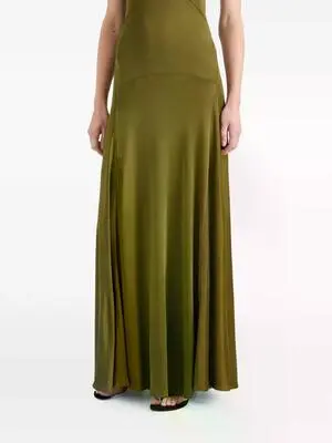 Proenza Schouler Naia V-neck Maxi Dress - Green