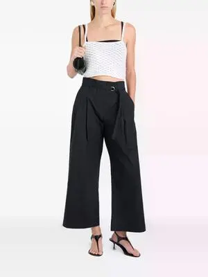 Proenza Schouler White Label Belted Trousers - Black